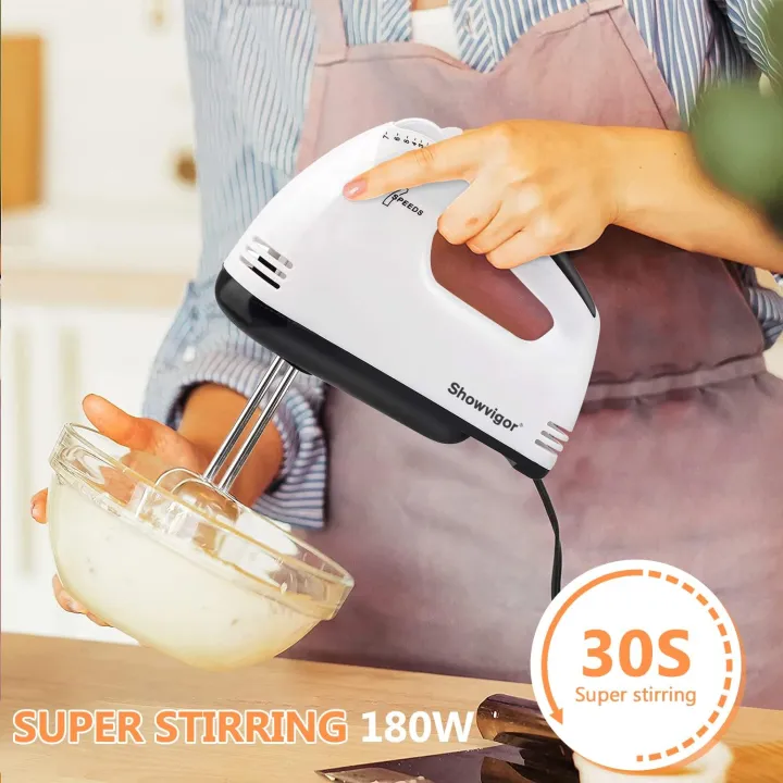 Handmixer Electric Handheld - 7 Speed Portable Kitchen Mixer Electric ...