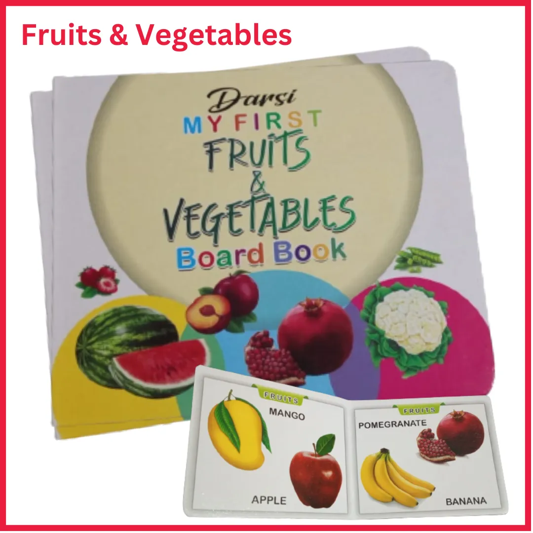 My First Fruits & Vegetables Board Book for Kids Learning "Kids Early ...