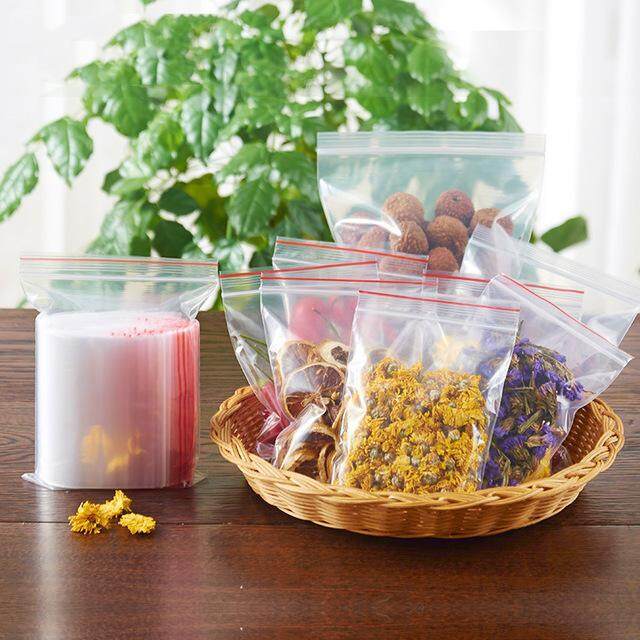 Ziplock Plastic Bags Clear Grip Self Press Seal Resealable Poly ...