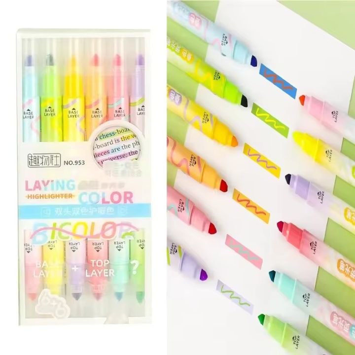 Cute Cartoon 6pcs Creative Cat Claw Hello Kitty Marker Pens Kawaii ...