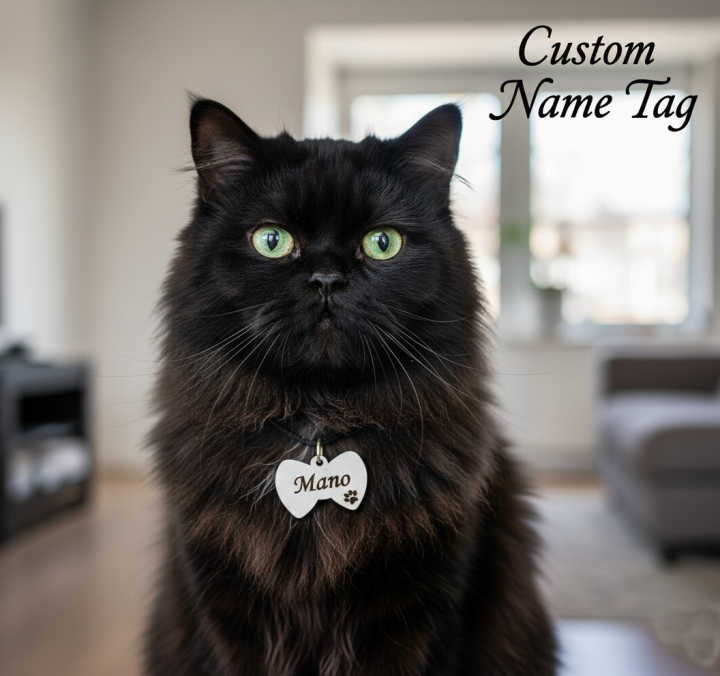 Personalized Wooden Tag - Dog ID Tag - Custom Pet ID - Dog Collar Name ...