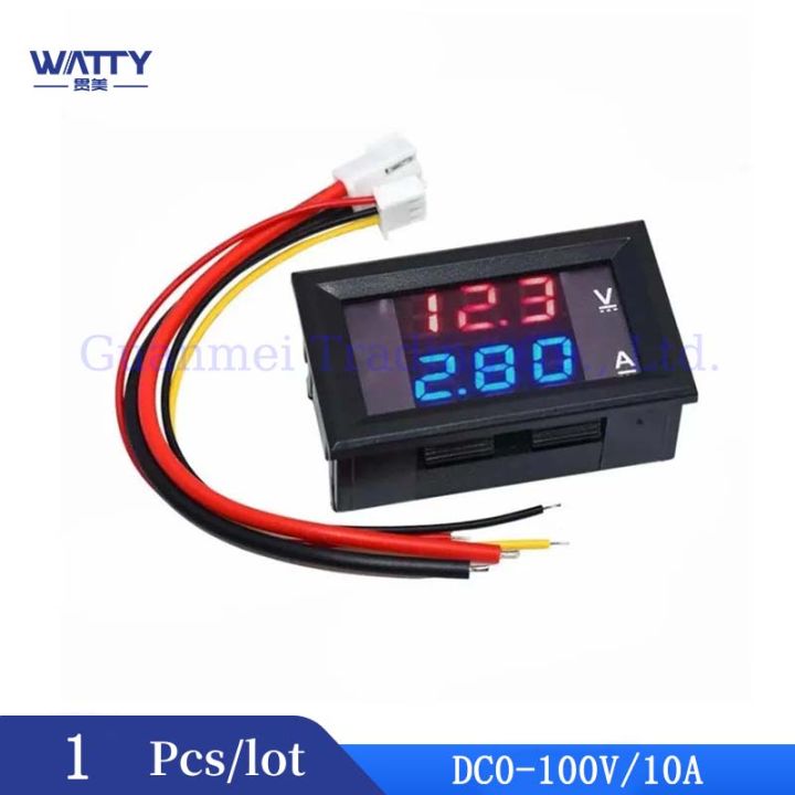 1Pcs/Lot DC Voltage and Current Meter Digital Display LED Dual Display ...