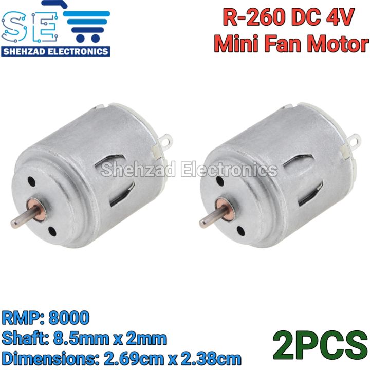 2/5 PCS 4V DC Motor R-260 Carbon Brush Micro Motor 260 For Toy Car Mini ...