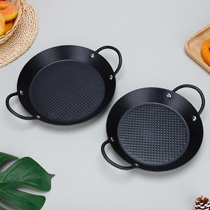 Diecast Non-Stick Hot Plate Pan – 1200g Heavy Duty Frying Pan with Dual ...