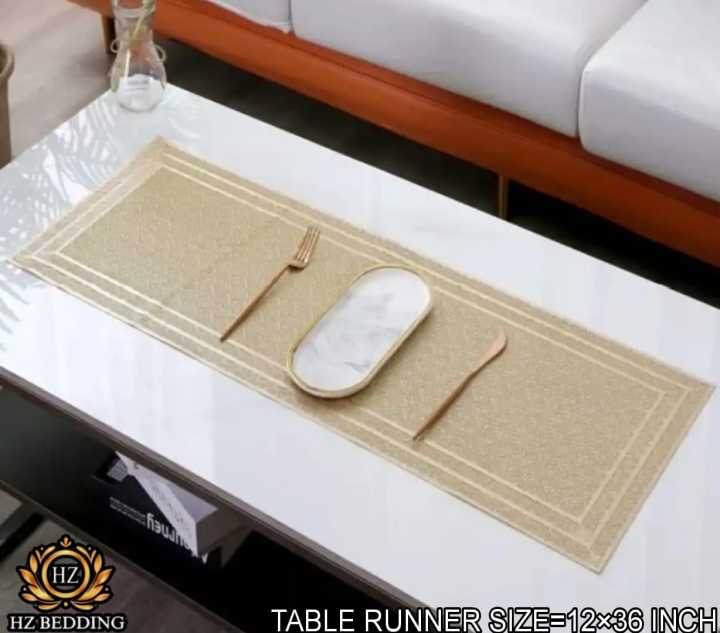 Fun Homes Rectangle Shape RUNNER, Washable Soft Leather Heat Resistant ...