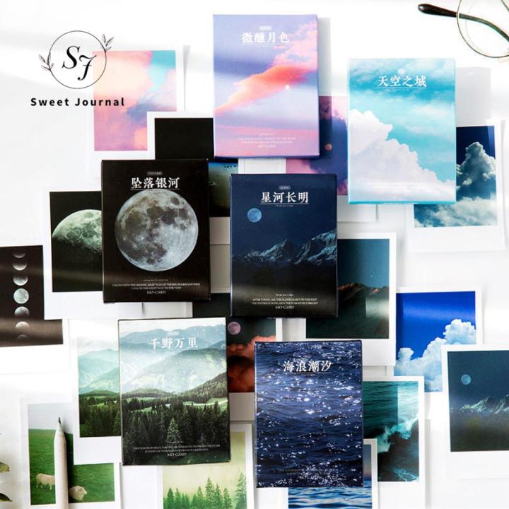 Sweet Journal 30PCS Romantic Scenery Series Coated Paper Stickers Album ...