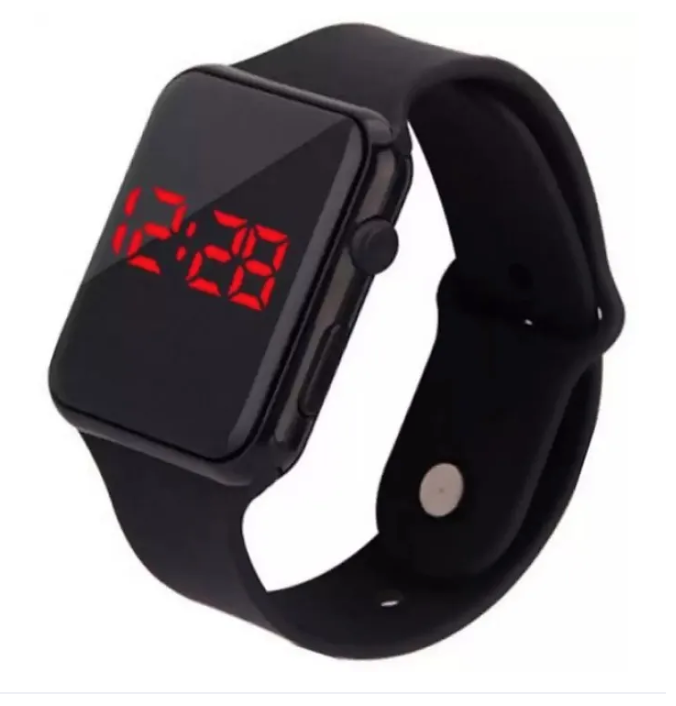 New Stylish Children Watches LED Digital Clock Silicone Watchband ...