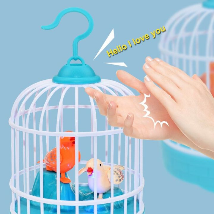 Bird Cage Toy with Realistic Sound & Voice Control – Electronic ...