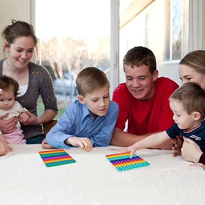 Big Size Silicon Push Bubble Pop-it Fidget Sensory Toy For Kids and ...