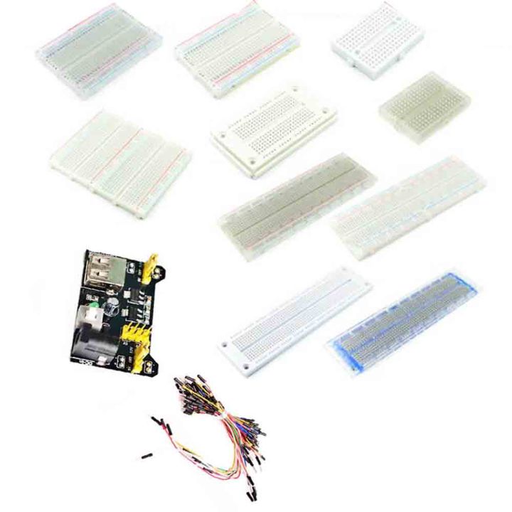 MB102 Solderless Mini Medium Large Breadboard 170 400 830 Holes Dupont Jumper Wire EE Components ...