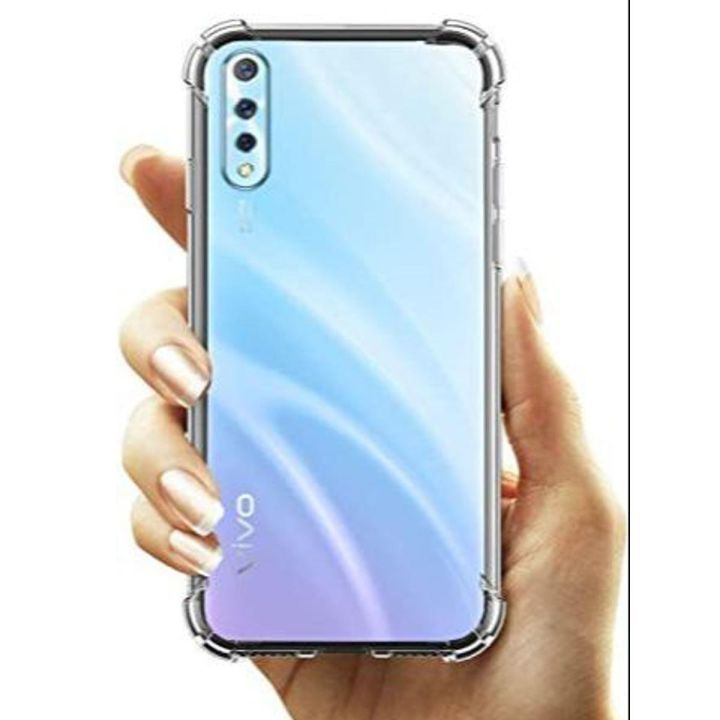 Vivo s1 antishock case Soft Shock Proof Jelly Back Cover Transparent Bumper Anti Shock Soft ...