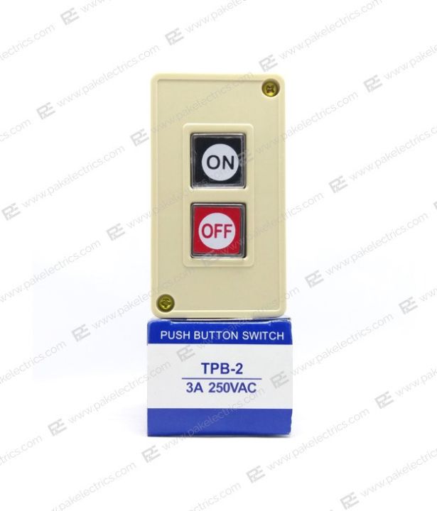 TPB-2 3A 250VAC - PUSH BUTTON SWITCH | Daraz.pk