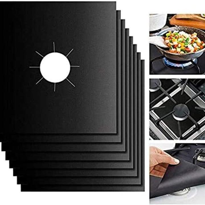 Square Gas Hob Protector Liner Reusable Easy Clean Protection Pad Gas ...