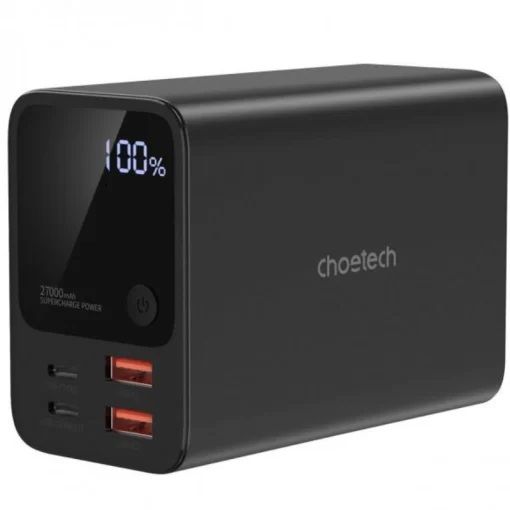 Choetech Dual PD 2*100W 27,000 mAh Power Bank – B635 – Black | Daraz.pk