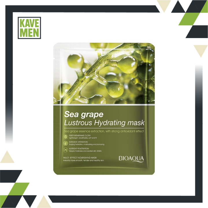 BIOAQUA Sea Grape Lustrous Hydrating Facial Mask Hydrating Moisturizing ...