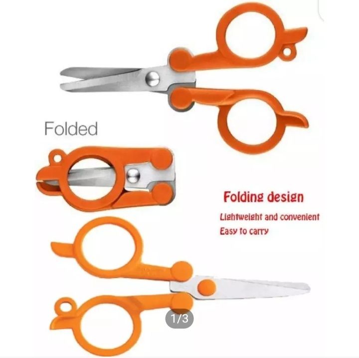 Outdoor Camping Folding Stainless Steel Scissors Keychain Mini Scissor ...
