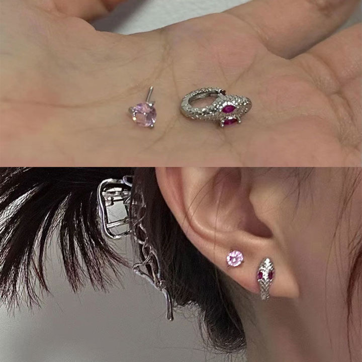 Asymmetrical Serpentine Ear Buckle Small Temperament High Sense ...