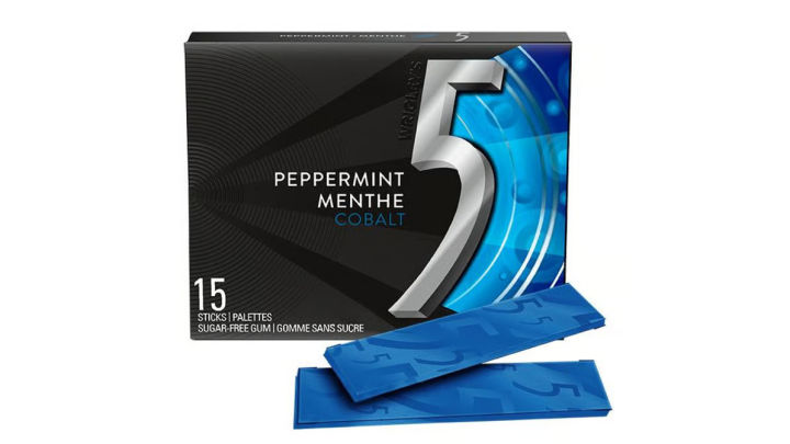 5GUM Peppermint Chewing Gum – Pack of 10 (Full Box) | 15 Sticks Each ...