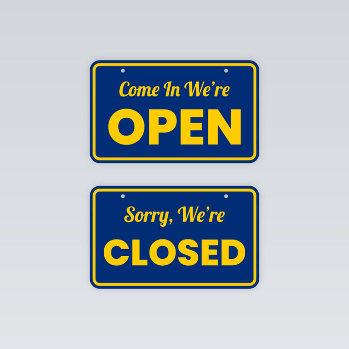 Customized open close door sign | Daraz.pk