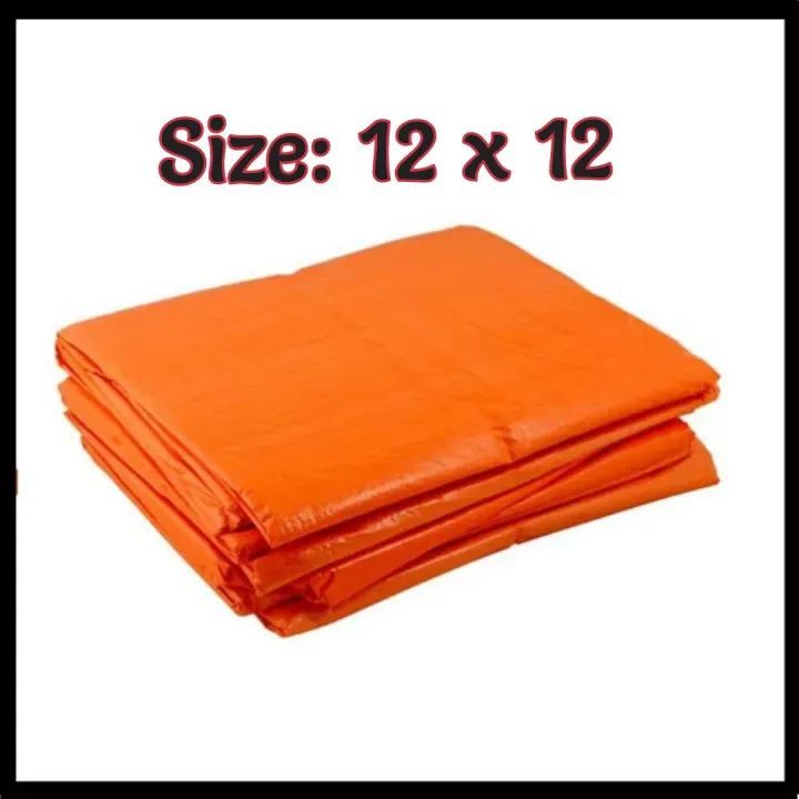 New Waterproof Orange PVC Tarpaulin Sheet – Heavy-Duty Tarpal Cover for ...