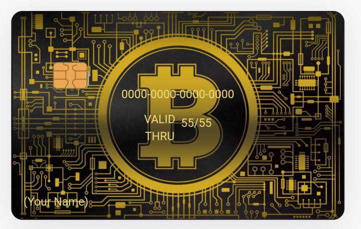 Customized BTC Edition card skin sticker with pvc holder | Daraz.pk