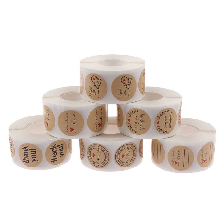 500Pcs/roll Thank You Sticker for seal label scrapbooking sticke ...