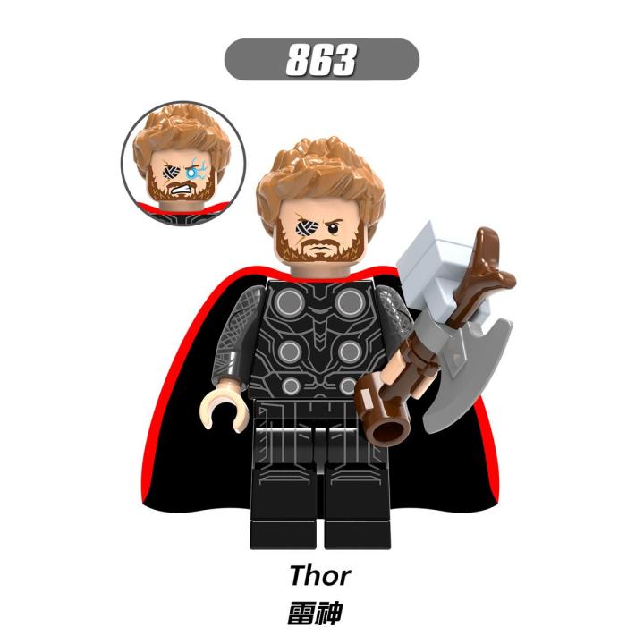 Single Sale Marvel Building Blocks Thor Scarlet Witch Star-Lord Ant man ...