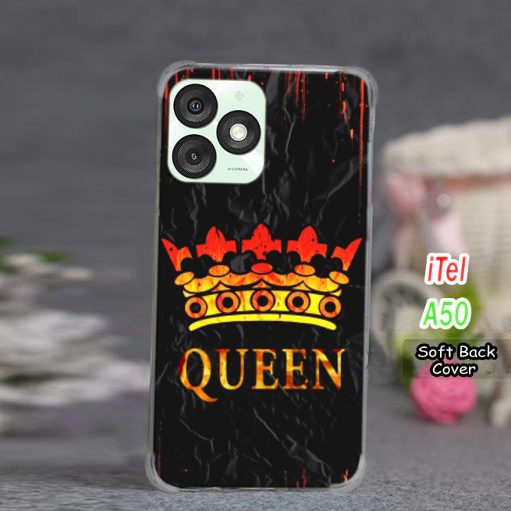 iTel A50 Pouch Cover - Queen Black Soft Back Cover Case For iTel A50 ...