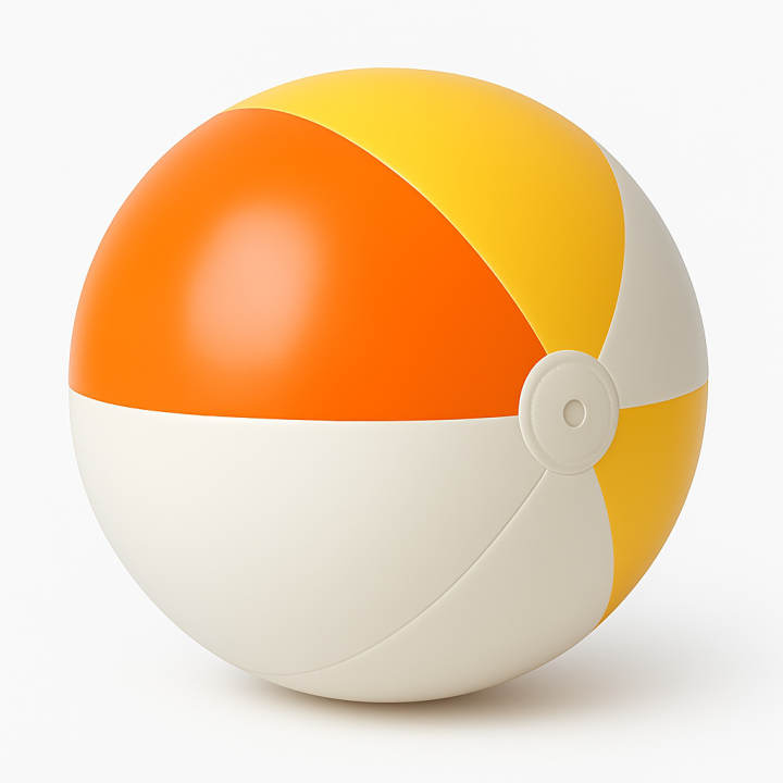 Vintage Inflatable Beach Ball – Rare Collectible Edition (Classic PVC ...