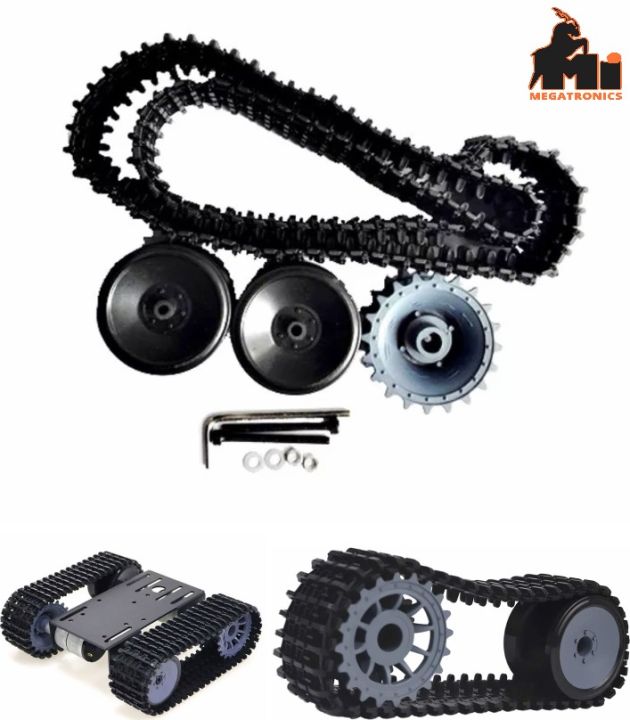Plastic wheel track with bearing wheel+ driving wheel+ track for tank ...