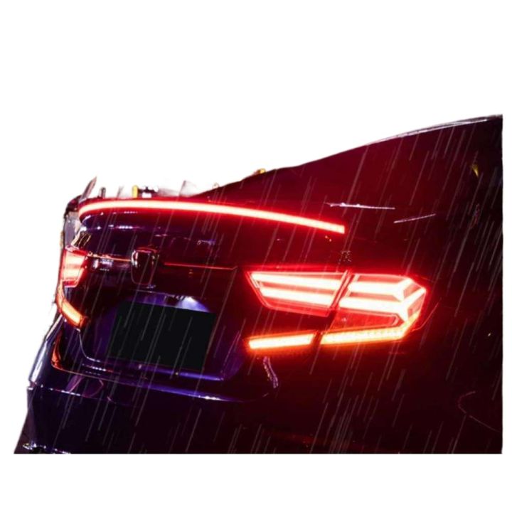 LED Spoiler Rear Spoiler Carbon Fiber Lip Kit Universal | Daraz.pk