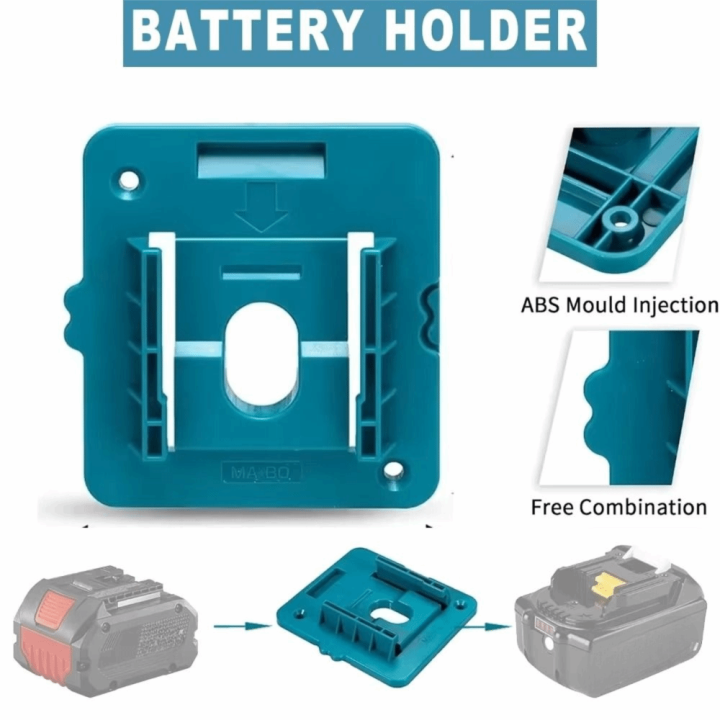 1/5Pcs Stand Wall Mount Battery Holder Toolbox Tool Bracket Battery ...