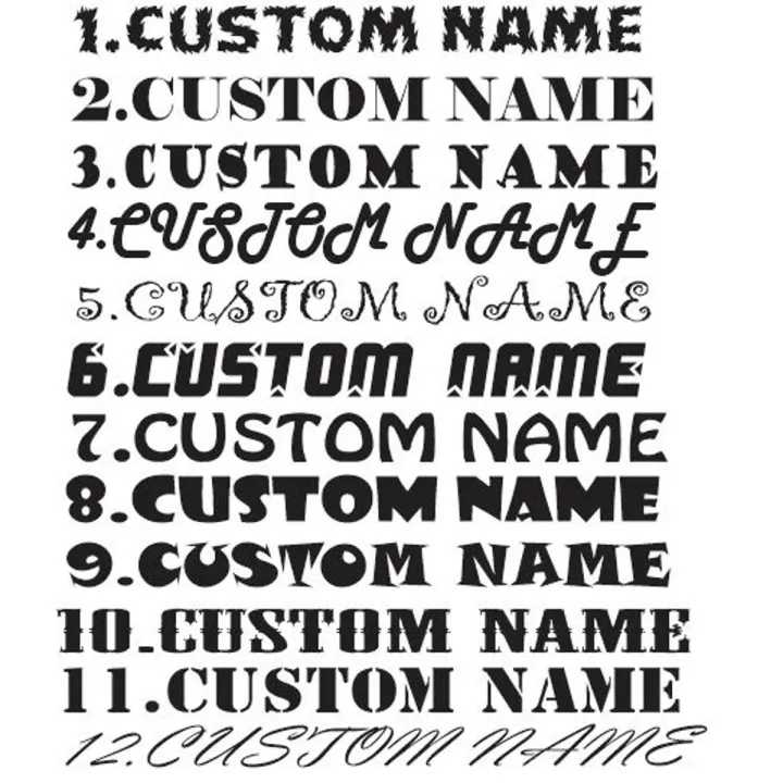 Custom Text Personalised Name lettering For Cars Or Wall Sticker 12 ...