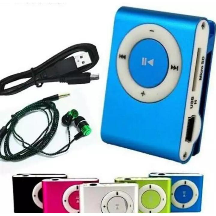 Mini MP3 Player – Portable Music Player Shuffle | Memory Card Supported ...