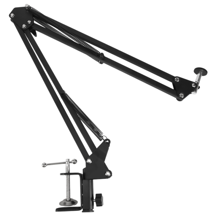 Adjustable Desktop Clamp Suspension Boom Scissor Arm Mount Stand | Daraz.pk