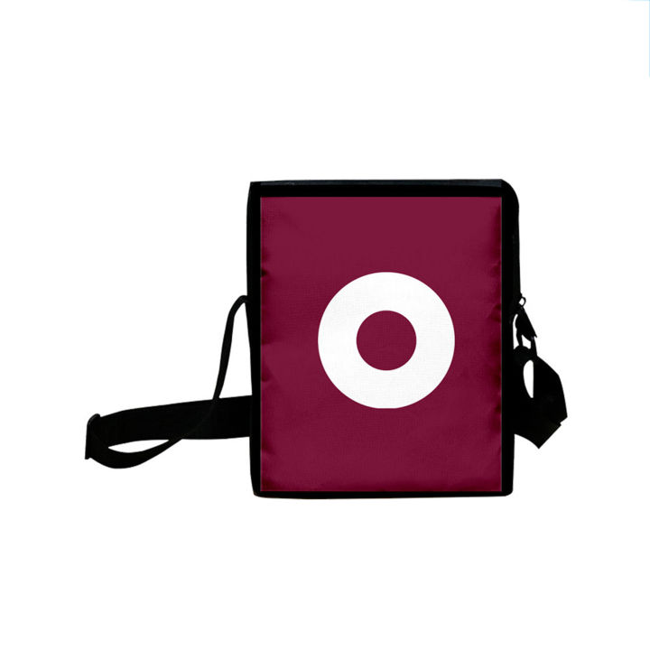 Messenger Zipper Bag with Geometry / Letter / Number Pattern Large ...