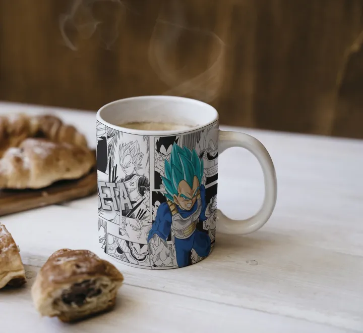 Anime Dragon ball z series mug Character vegeta design Ceramic Coffee ...