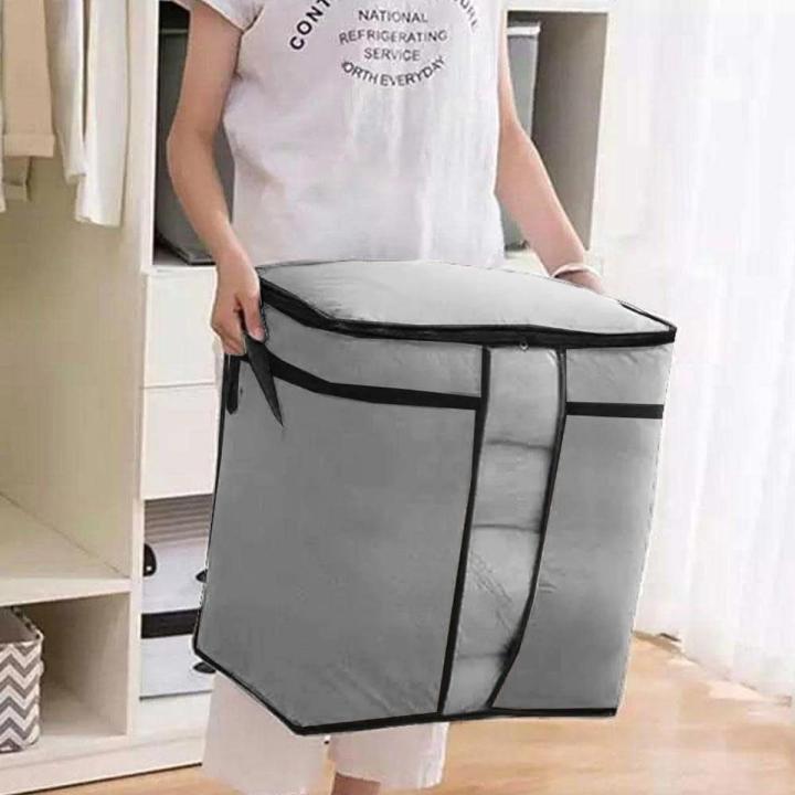 Pack Of 3 Large Size Folding Storage Bag Closet Organizer Cloth Storage ...