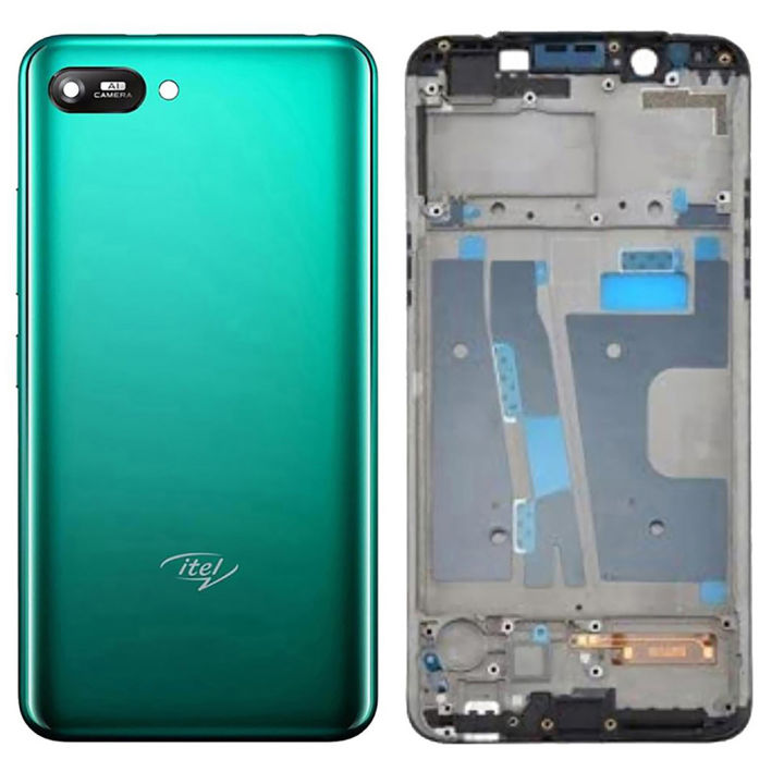 iTel A25 Pro Middle Frame Housing with Power Volume Buttons & Camera ...