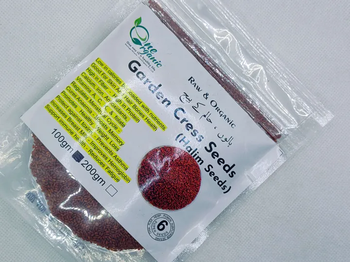Organic Halim Seeds 100gm - High-Iron Immunity-Boosting Garden Cress ...