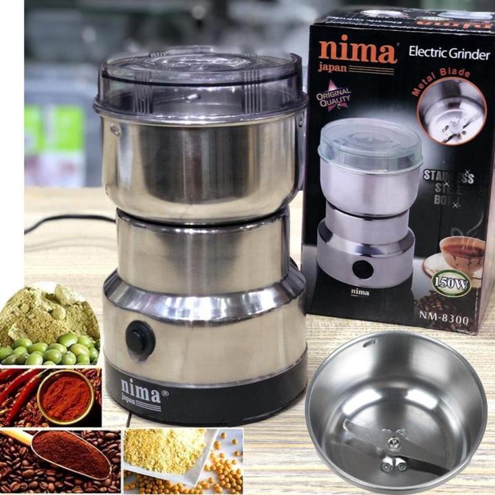 Nima Japan Electric Grinder with Stainless Steel Body Metal blades ...