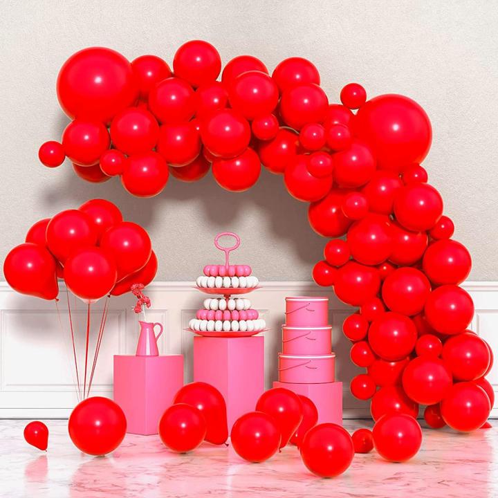 Pack of 50 Red Party Balloons 14 Inch High Quality Latex Balloons for ...