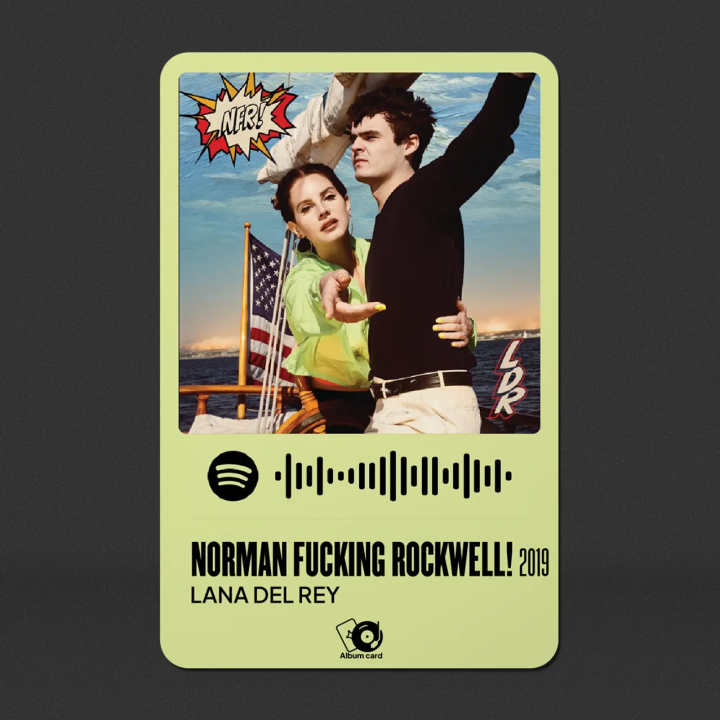 Norman Rockwell Scannable Spotify Album Card by Lana Del Rey ...