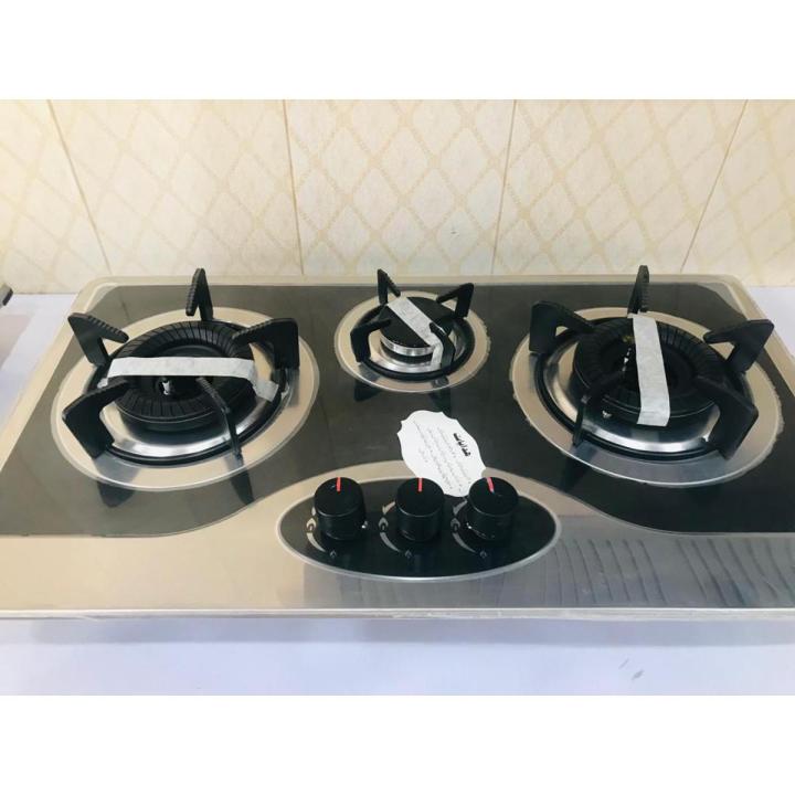 Aramco Gas Stove Steel Hoobs with Metal Nobs | Daraz.pk