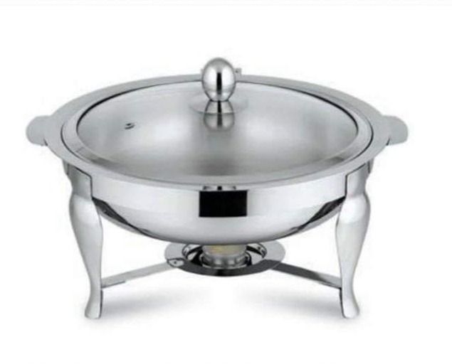 Alpha Stainless Steel Serving Dish Chafing Dish Round Buffet Serving ...
