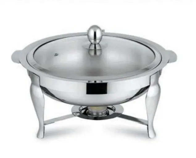Alpha Stainless Steel Serving Dish Chafing Dish Round Buffet Serving ...