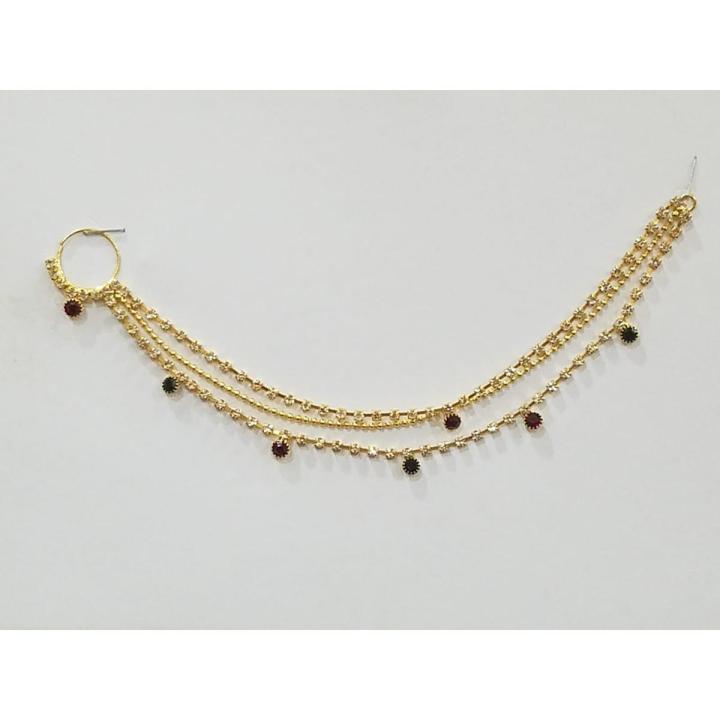 Nose Ring Nath with Chain Piercing Nath | Daraz.pk