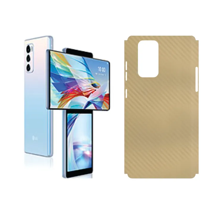 LG Wing 5G Back Paper BWS Carbon Golden Sheet Anti-stain Back With Side ...