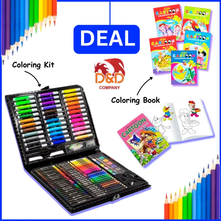 Coloring Kit For Kids Kaleidoscope Colouring Kit: Spooky Colouring