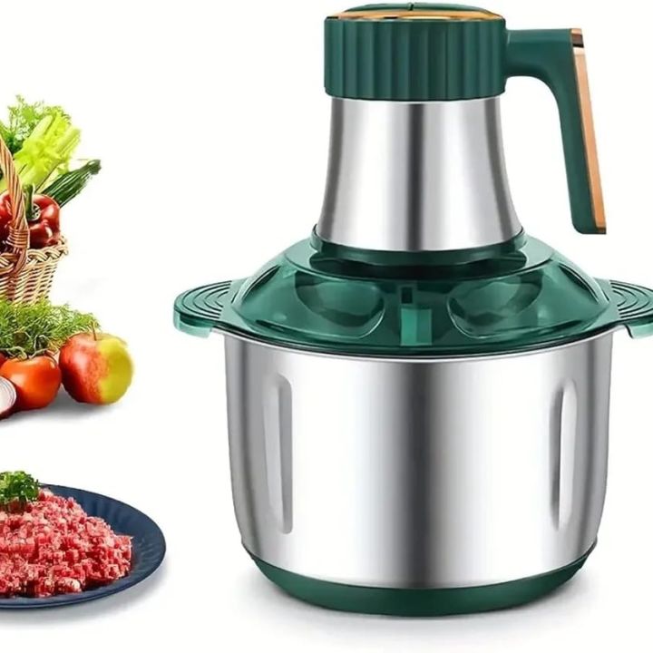 Electric Meat grinder/ Chopper Stainless Steel 5 Speeds level 100 % Pure Copper 1800W Motor 6 ...